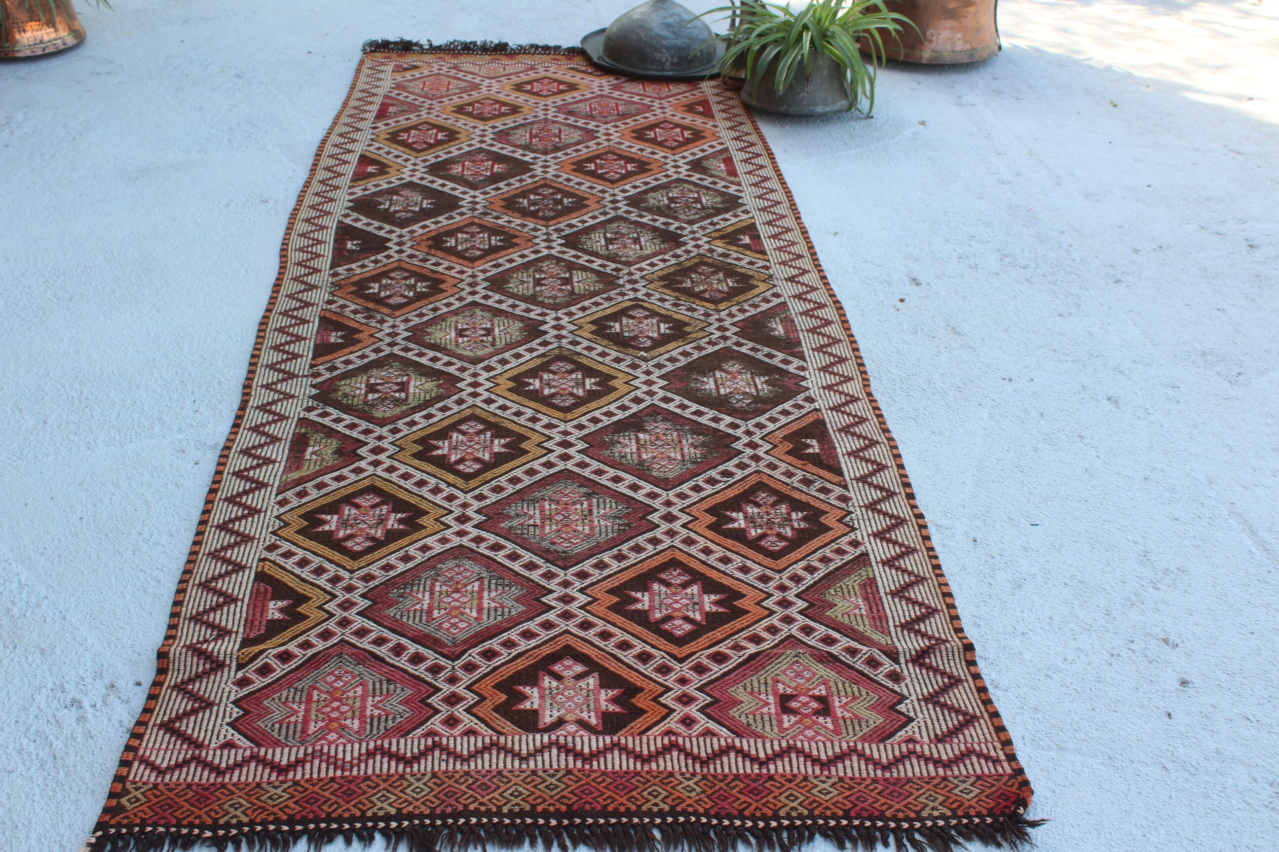 3'7x9'8 Ft RUNNER Vintage Jijim Kilim - Etsy