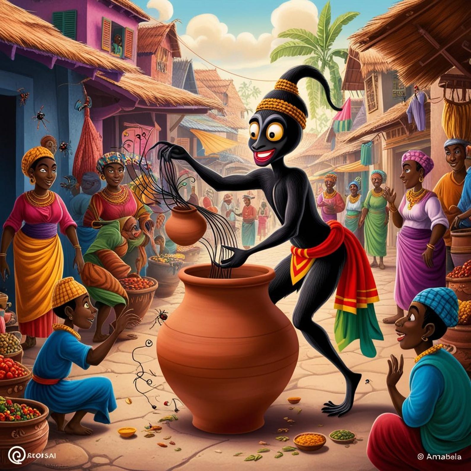 Kweku Ananse and the Pot of Wisdom: African Storytelling Ebook - Etsy