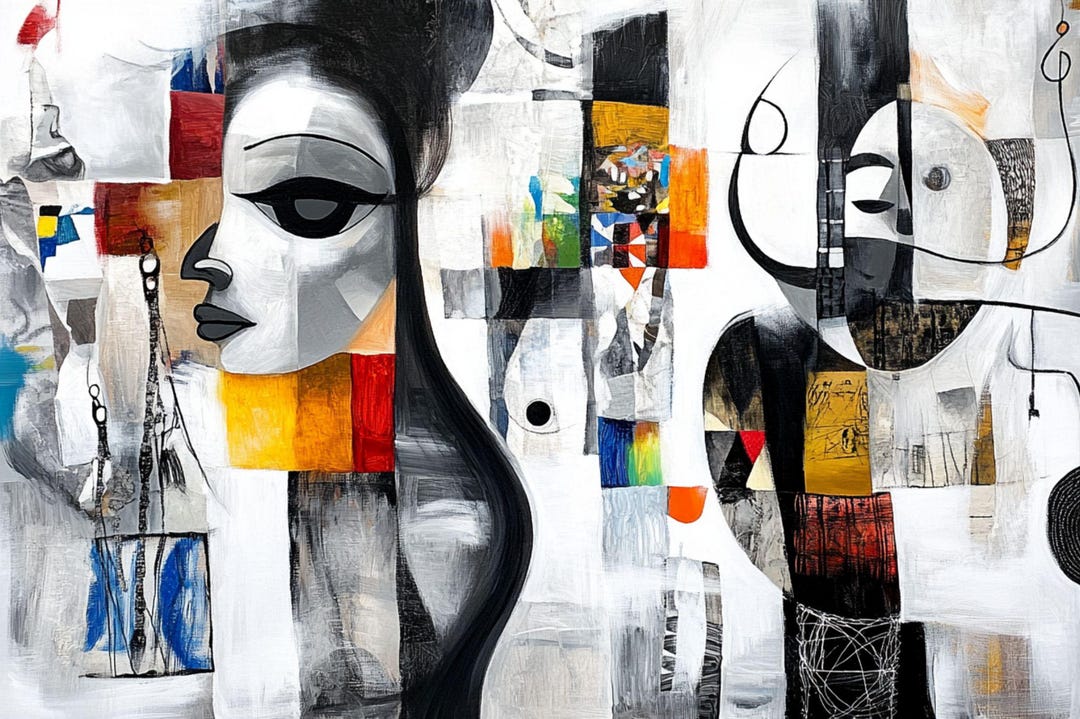 Amazing is an Abstract Oil Painting. Black and White Abstract Artist ...