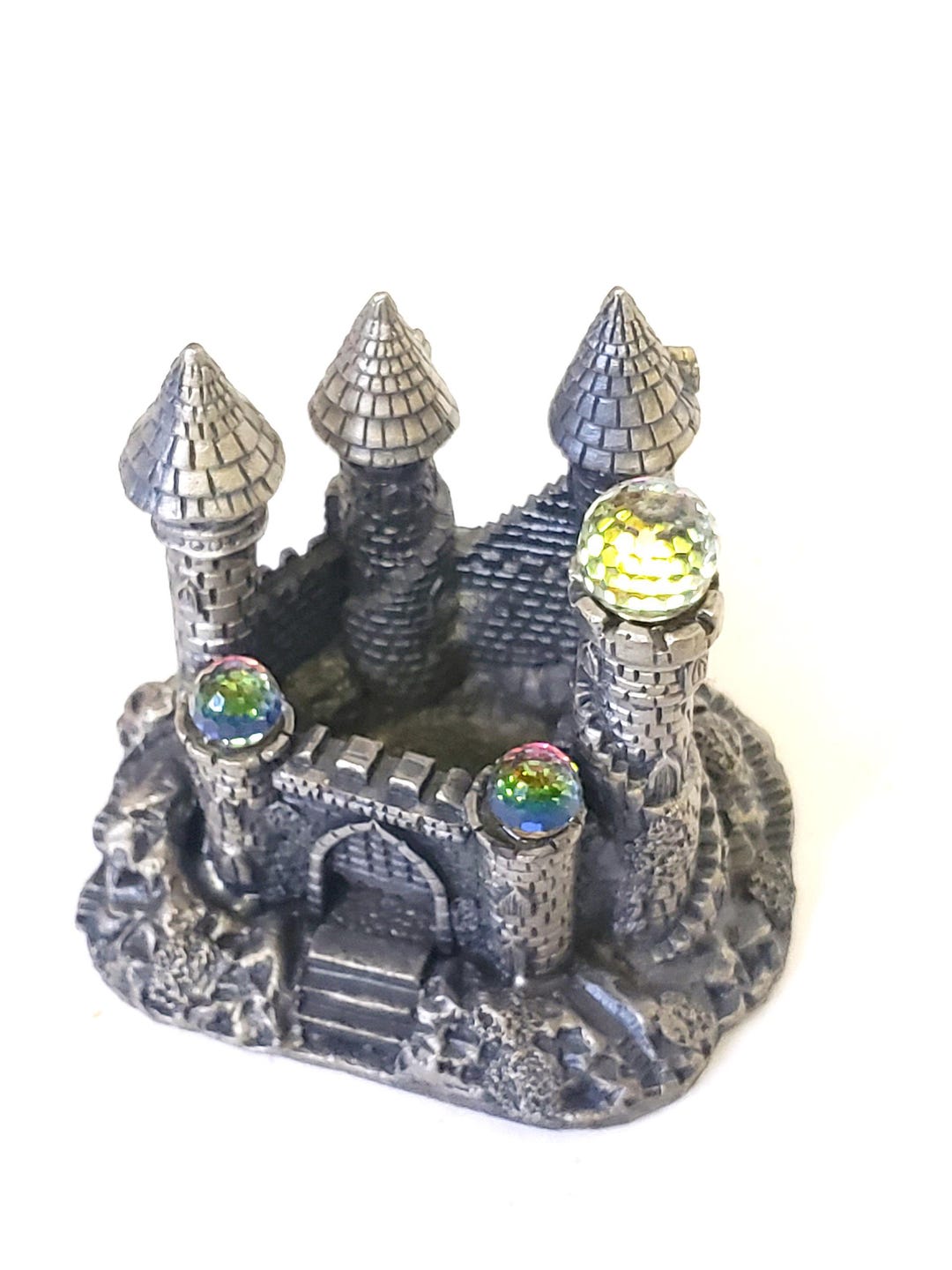 Pewter Castle of Spires |fantasy Collectible | Handcrafted Medieval ...