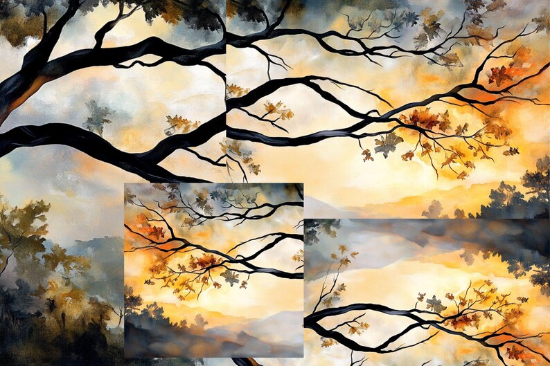 Abstract Realism Oil Painting: Forest Scene Art (digital Download) - Etsy