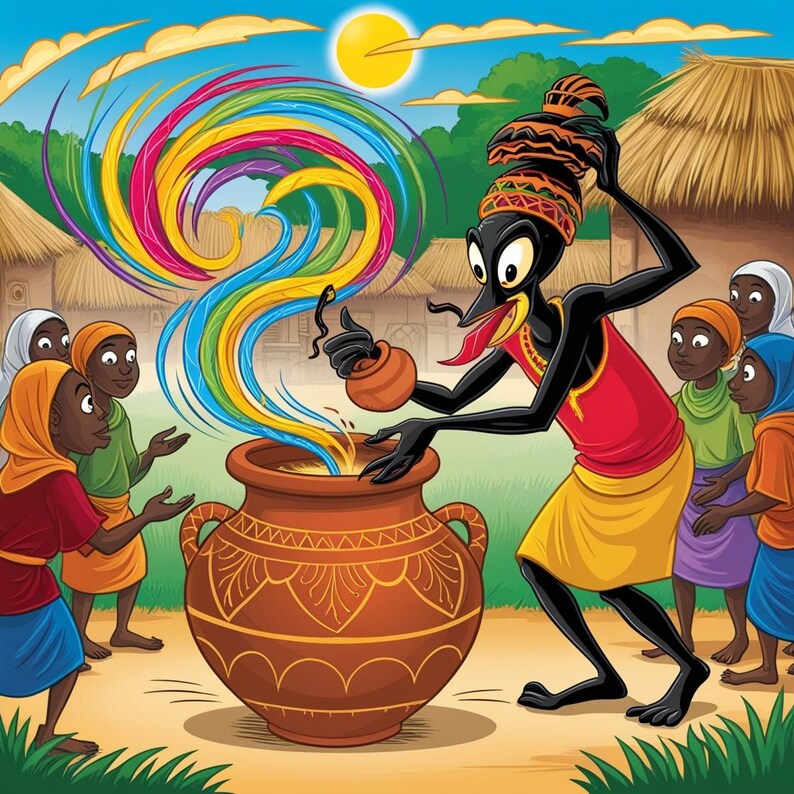 Kweku Ananse and the Pot of Wisdom: African Storytelling Ebook - Etsy