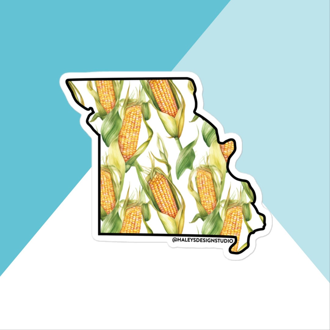 Missouri Sweet Corn Cob Vinyl Sticker - Etsy