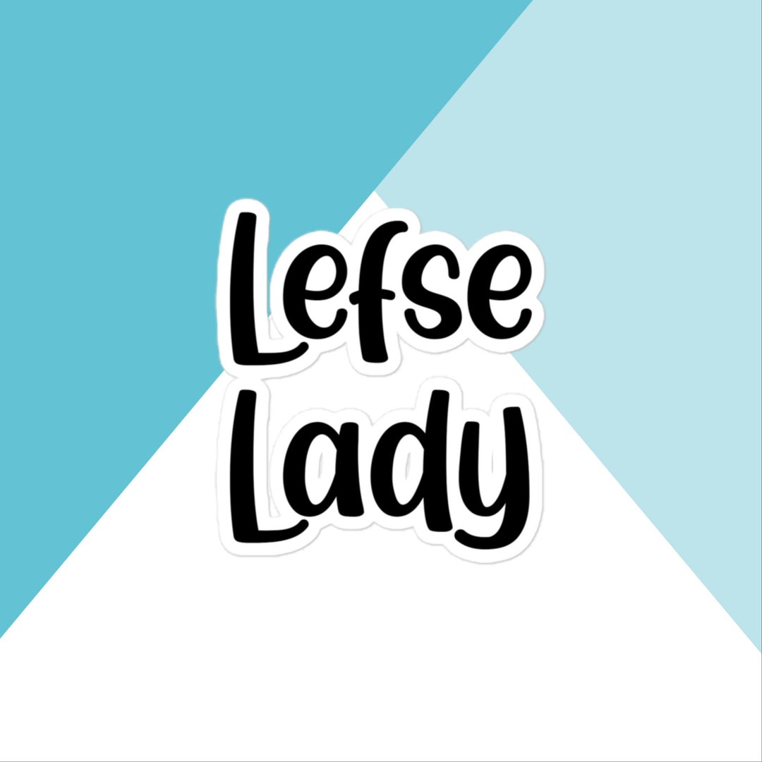 Lefse Lady Vinyl Sticker - Etsy