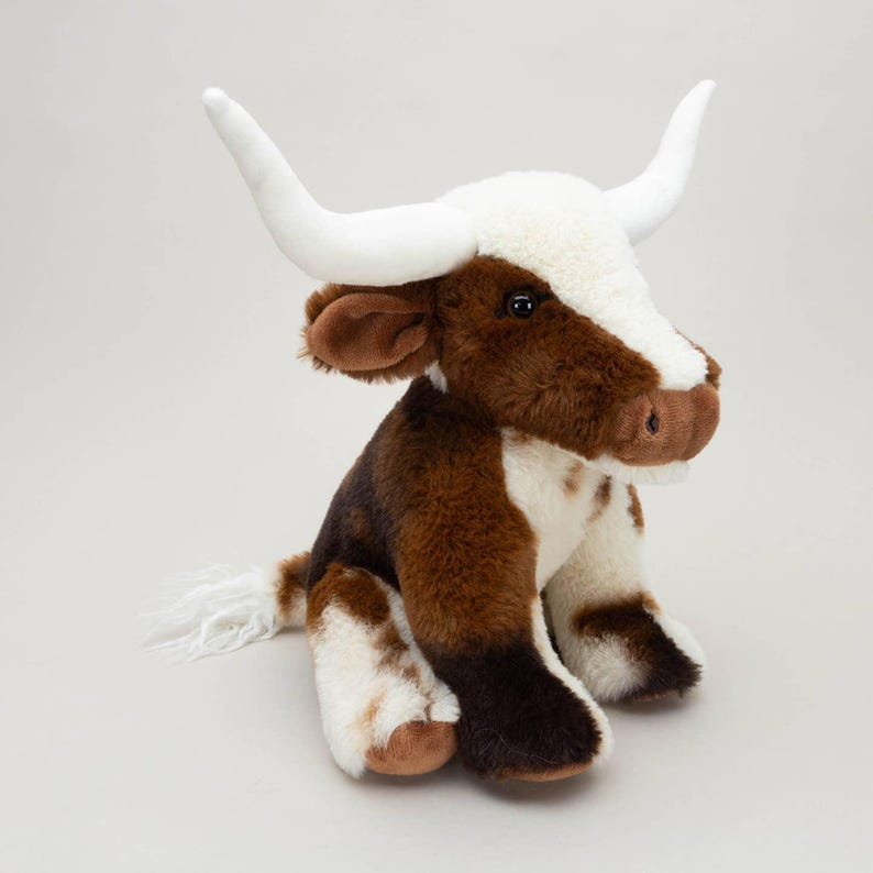 Jomanda Texas Longhorn Highland Cow: Soft Plush Stuffed Animal 18cm - Etsy