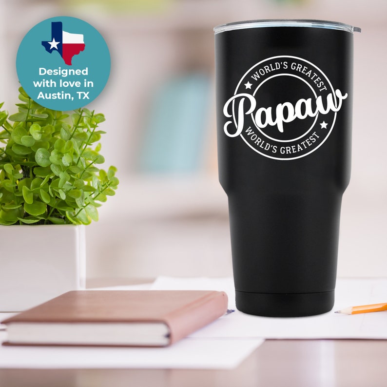 Papaw Tumbler 30oz, Best Pawpaw Gifts From Grandchildren, Best Papaw ...