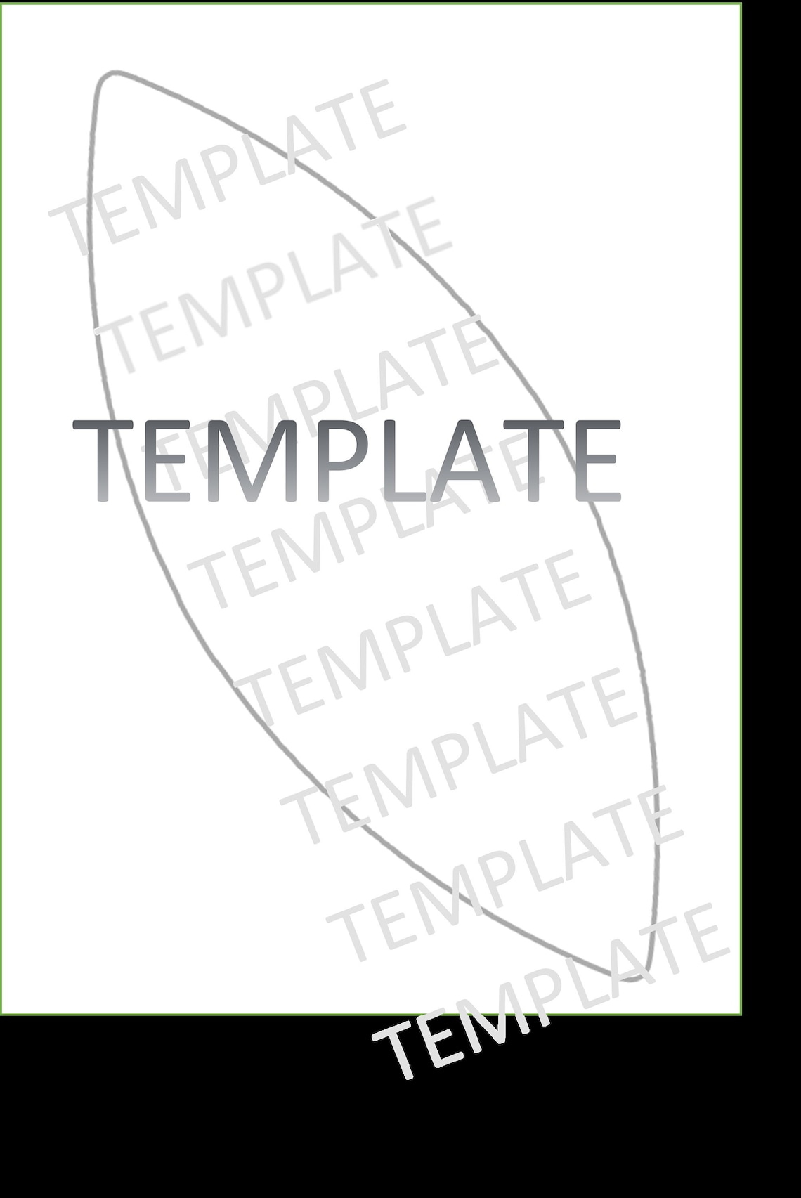 TEMPLATE Customizable Football Panel Template - Etsy