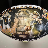 Personalized Hand-painted Mini Footballs - Custom Name Sports Gifts ...