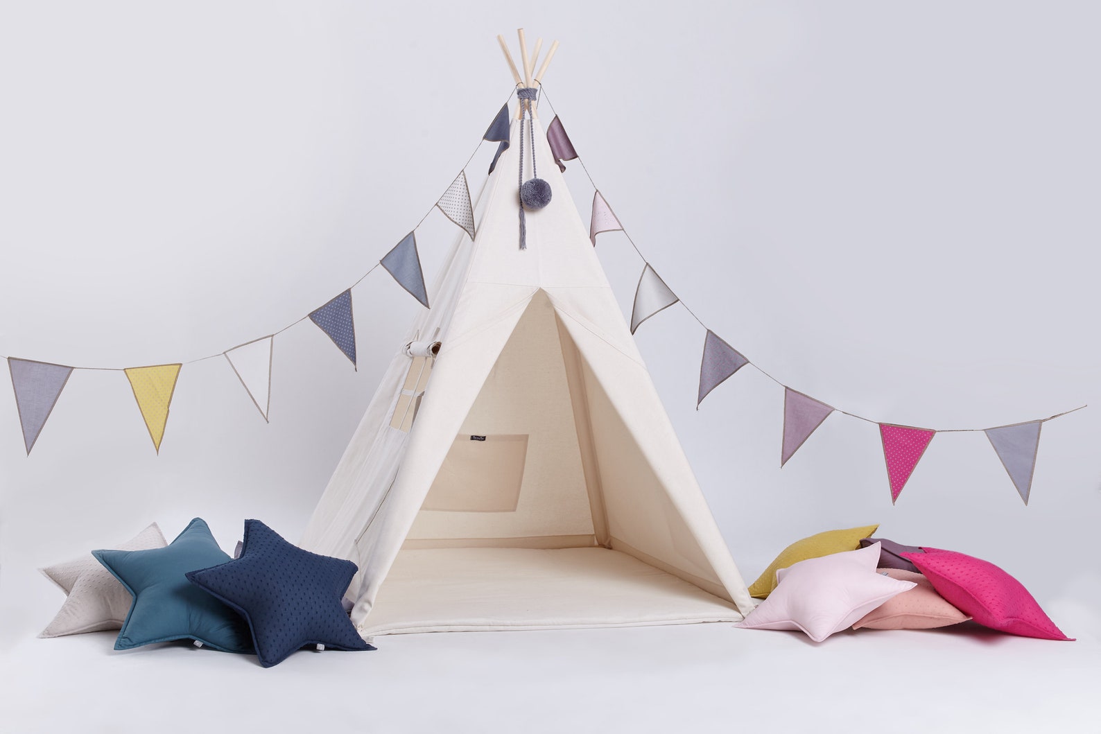 Tipi Big Teepee Plain Natural Tipi Tent for Kids Tipi for | Etsy