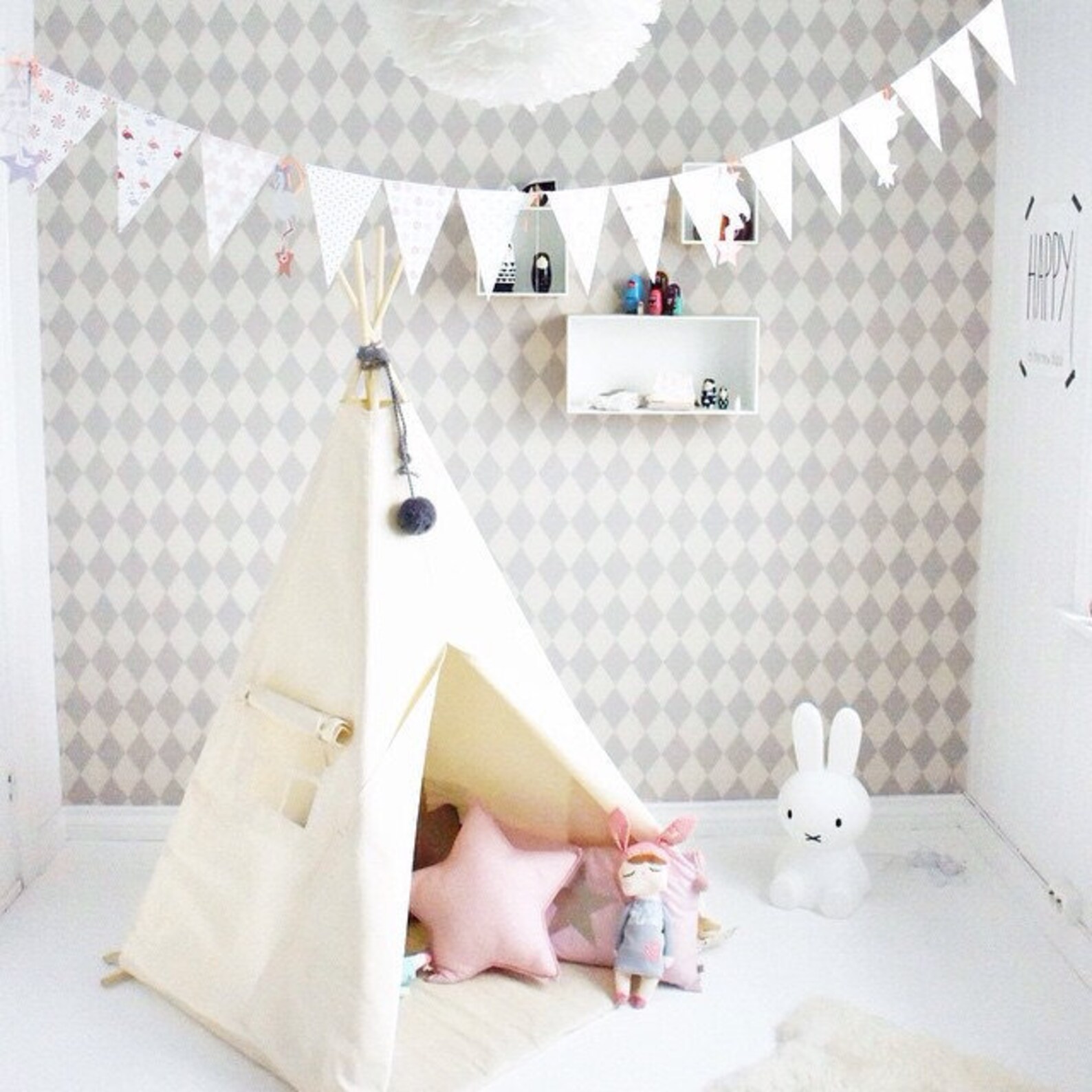 Tipi Teepee Plain Natural Tipi Tent for Kids Tipi for Kids - Etsy
