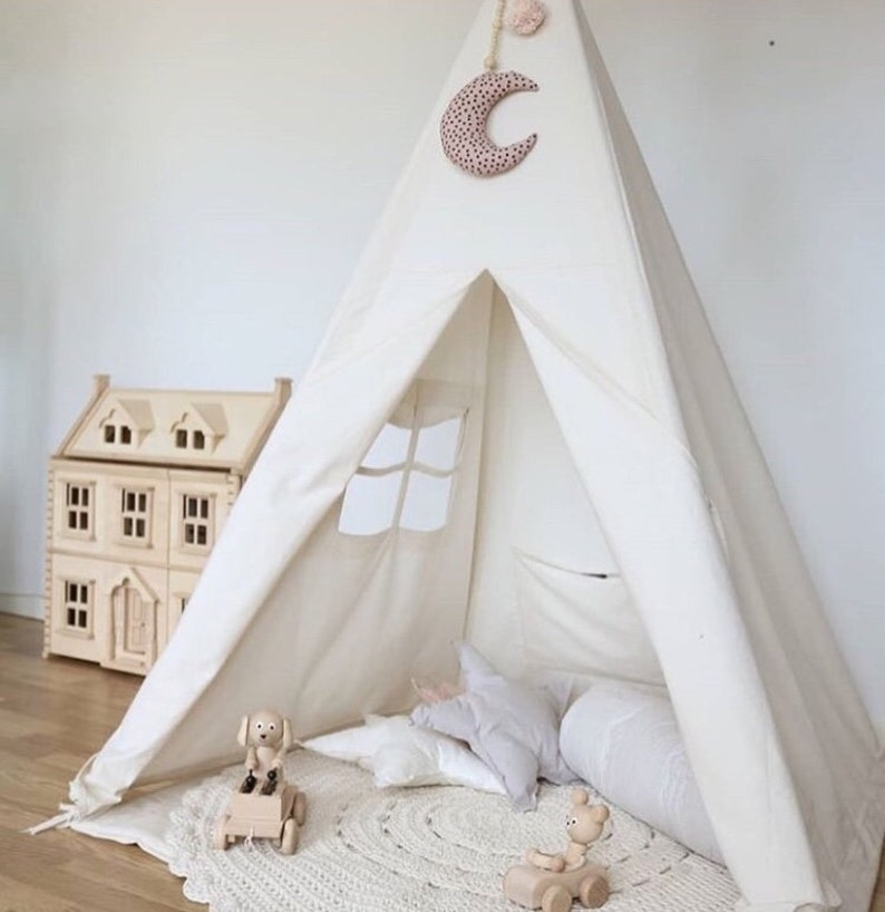 Tipi Big Teepee Plain Natural Tipi Tent for Kids Tipi for | Etsy