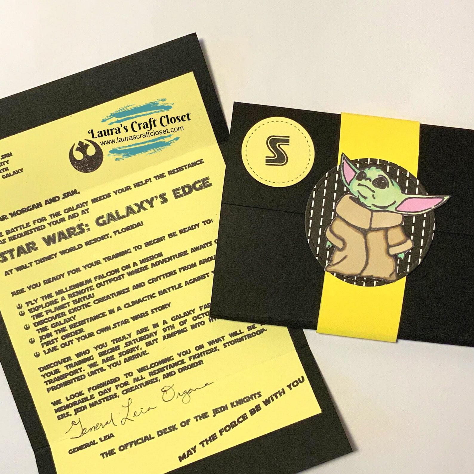 Galaxy's Edge Invitation: Star Wars Theme Park, Jedi Training - Etsy
