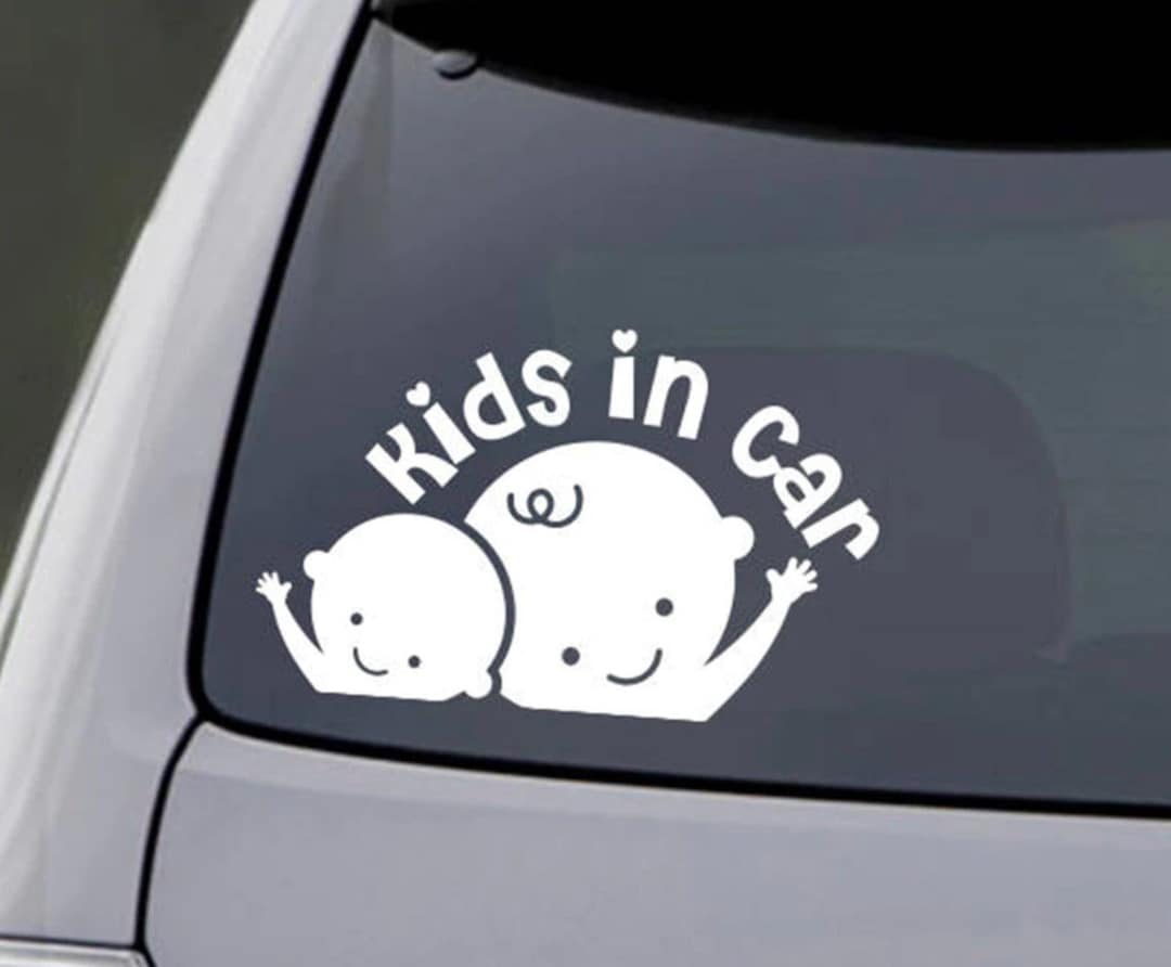 Kids on Board Decal, Kids in Car Sticker, Kids on Board Car Decal, Cute ...