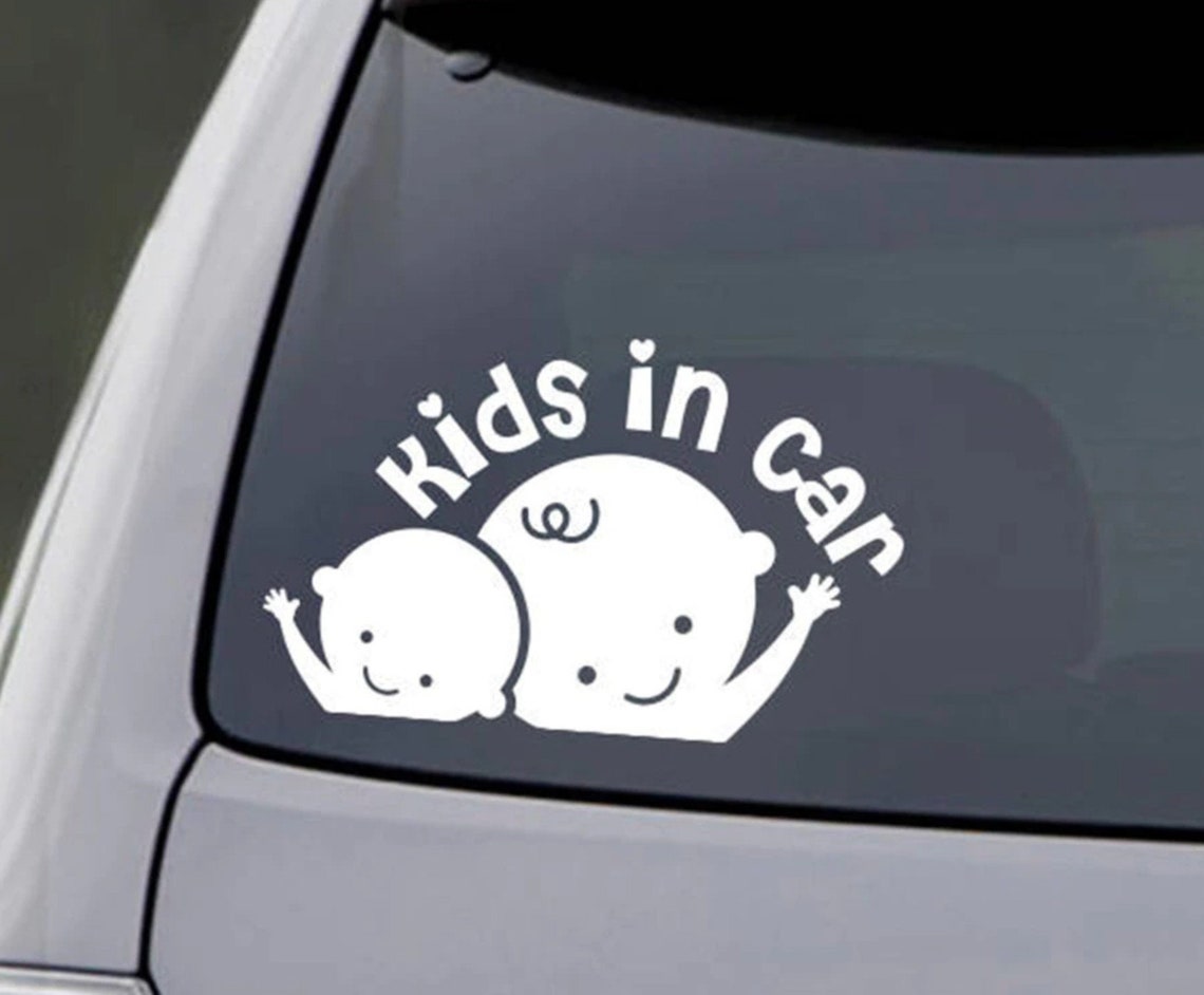 Kids on Board Decal, Kids in Car Sticker, Kids on Board Car Decal, Cute ...