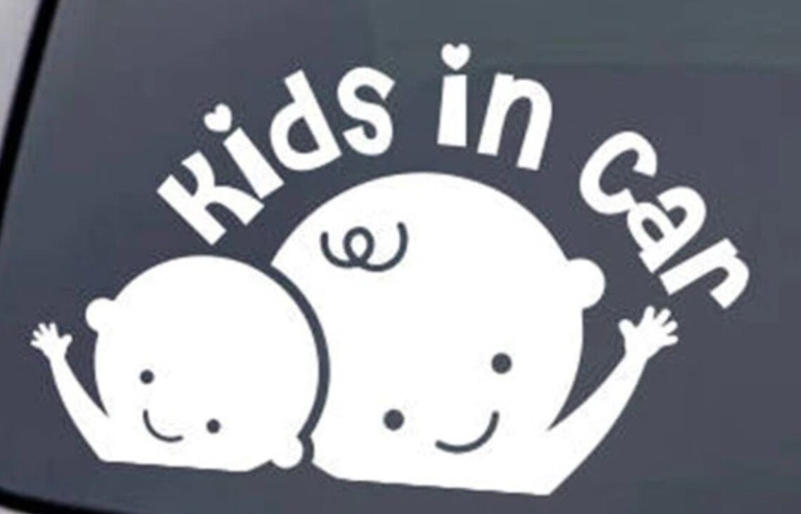 Kids on Board Decal, Kids in Car Sticker, Kids on Board Car Decal, Cute ...
