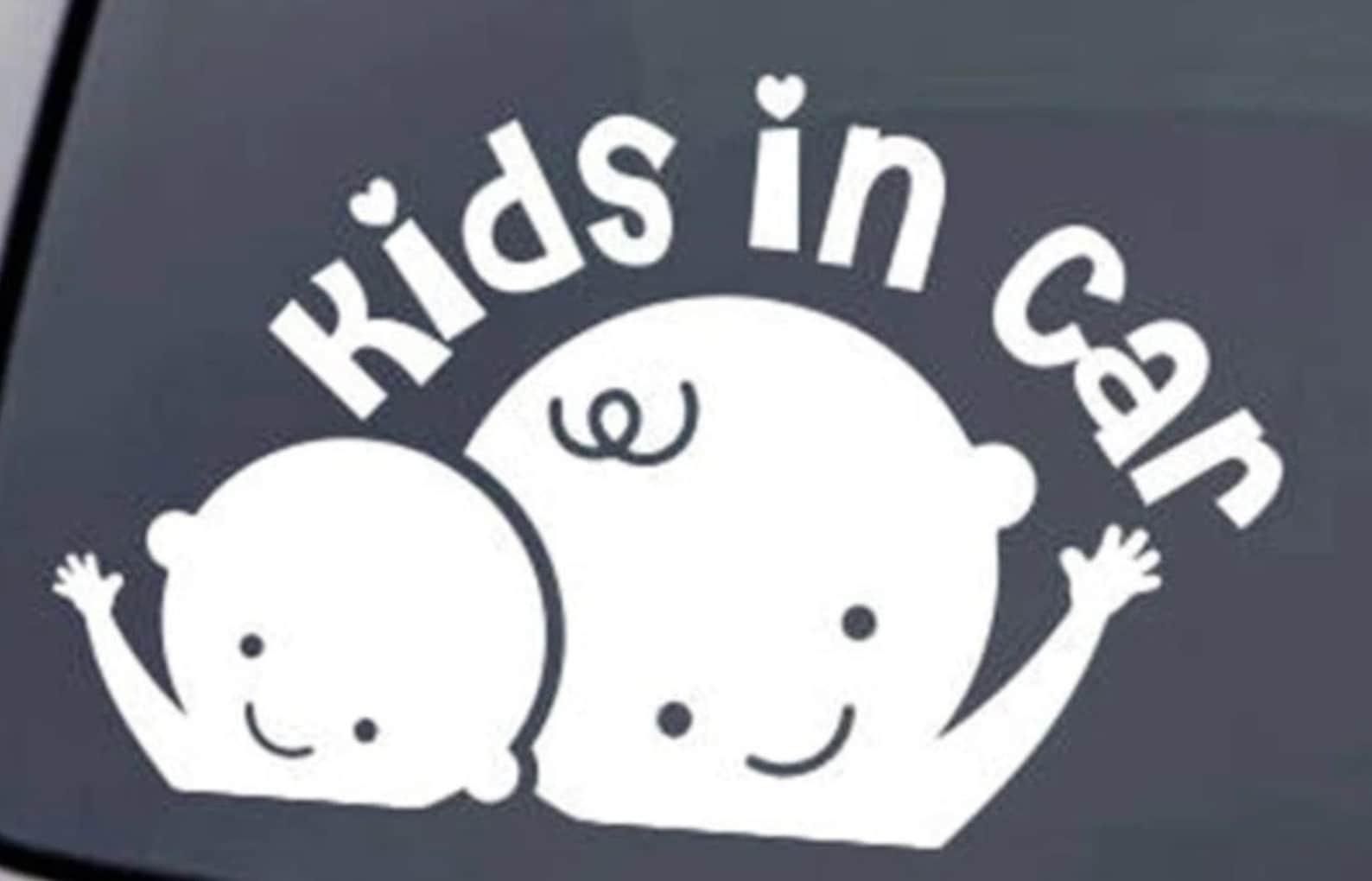 Kids on Board Decal, Kids in Car Sticker, Kids on Board Car Decal, Cute ...