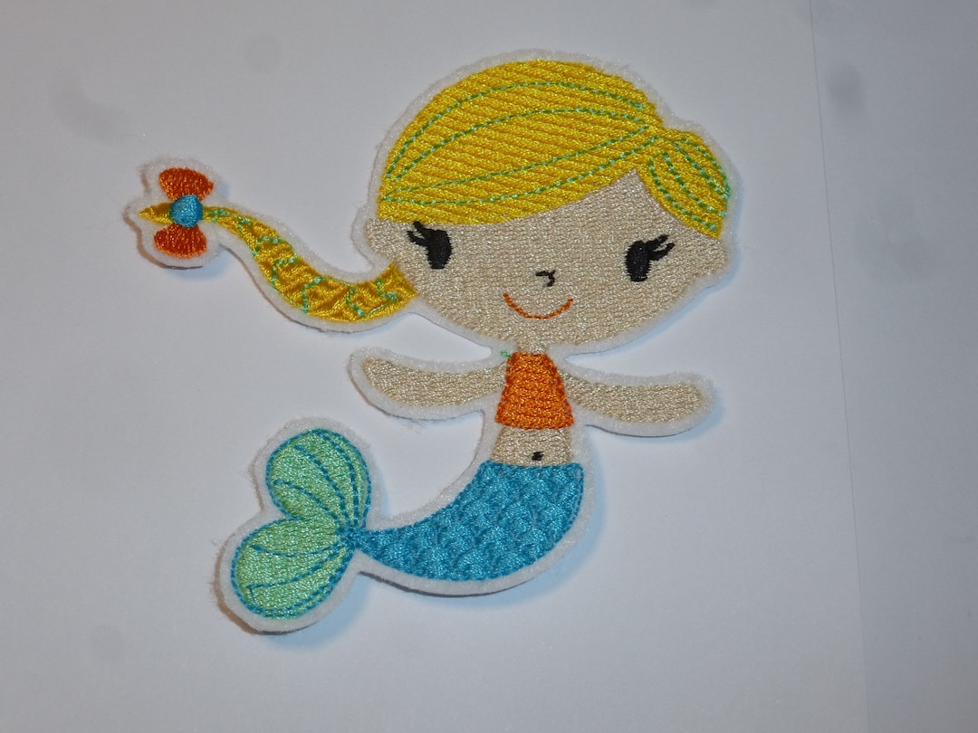 Nixe Mermaid Trouser Patch Iron-on Image Approx. 10.5 X 10 Cm Patch to ...
