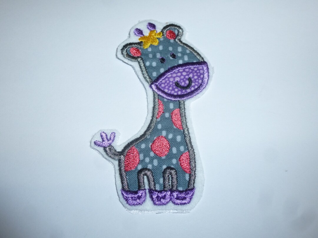 Giraffe Button Patch Ironing Picture Approx. 10 X 5 Cm Patch for ...