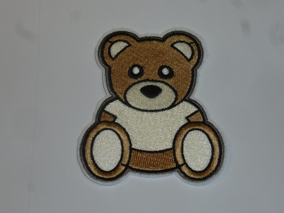Retro Teddy Bear Patch 10 X 8.2 Cm Iron-on Patch Trouser Patch - Etsy