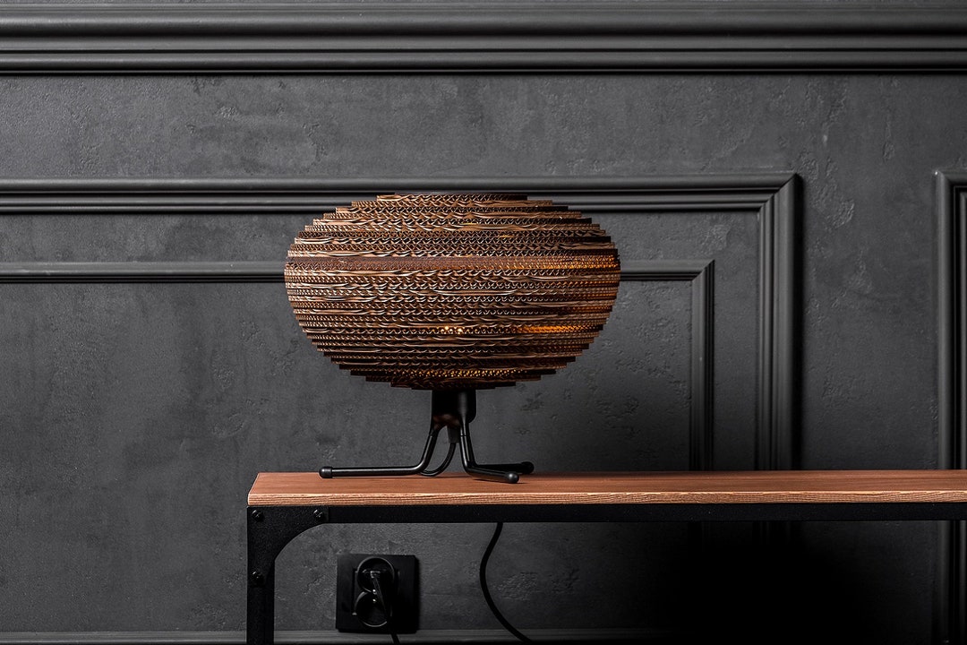 Cardboard Desk Lamp ORGANIC L - Etsy