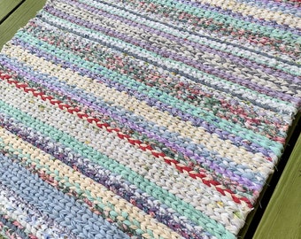 Twined Rag Rug | Etsy