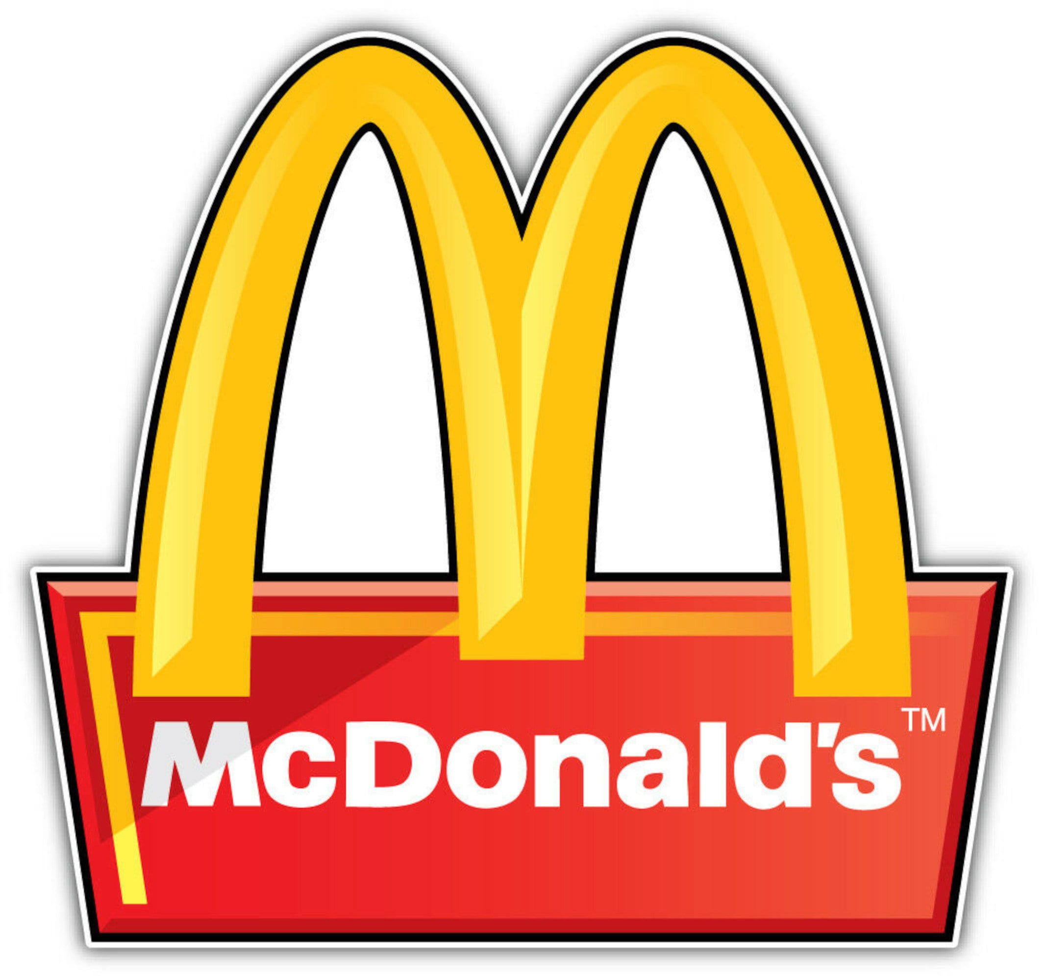 Mcdonald's Logo Sticker Car Truck SUV Bumper Window Laptop | Etsy