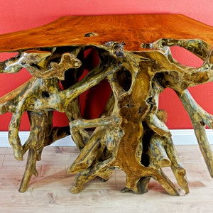 Root Wood Sideboard 120 Cm Massive Teak Root Console From a - Etsy