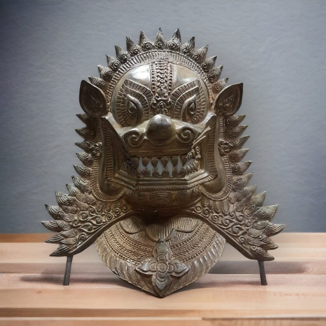Bronze Mask Foo Dog Chinese Guardian Lion 46 X 45cm Mask China Style ...