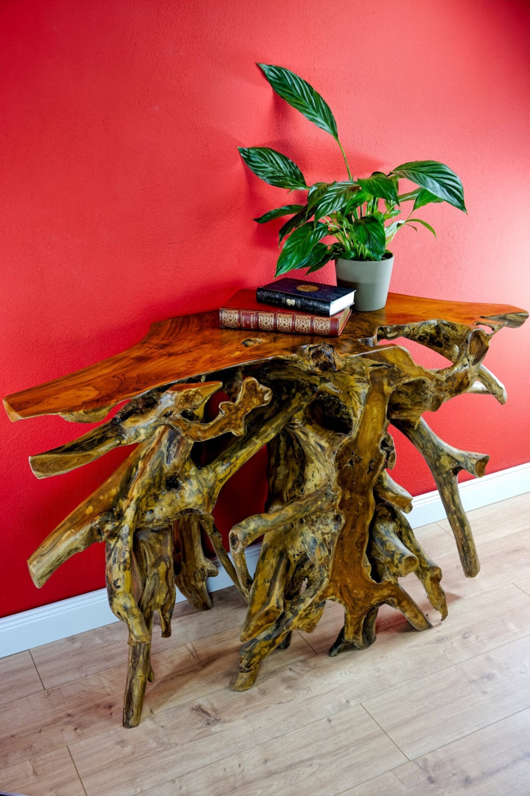 Root Wood Sideboard 120 Cm Massive Teak Root Console From a - Etsy