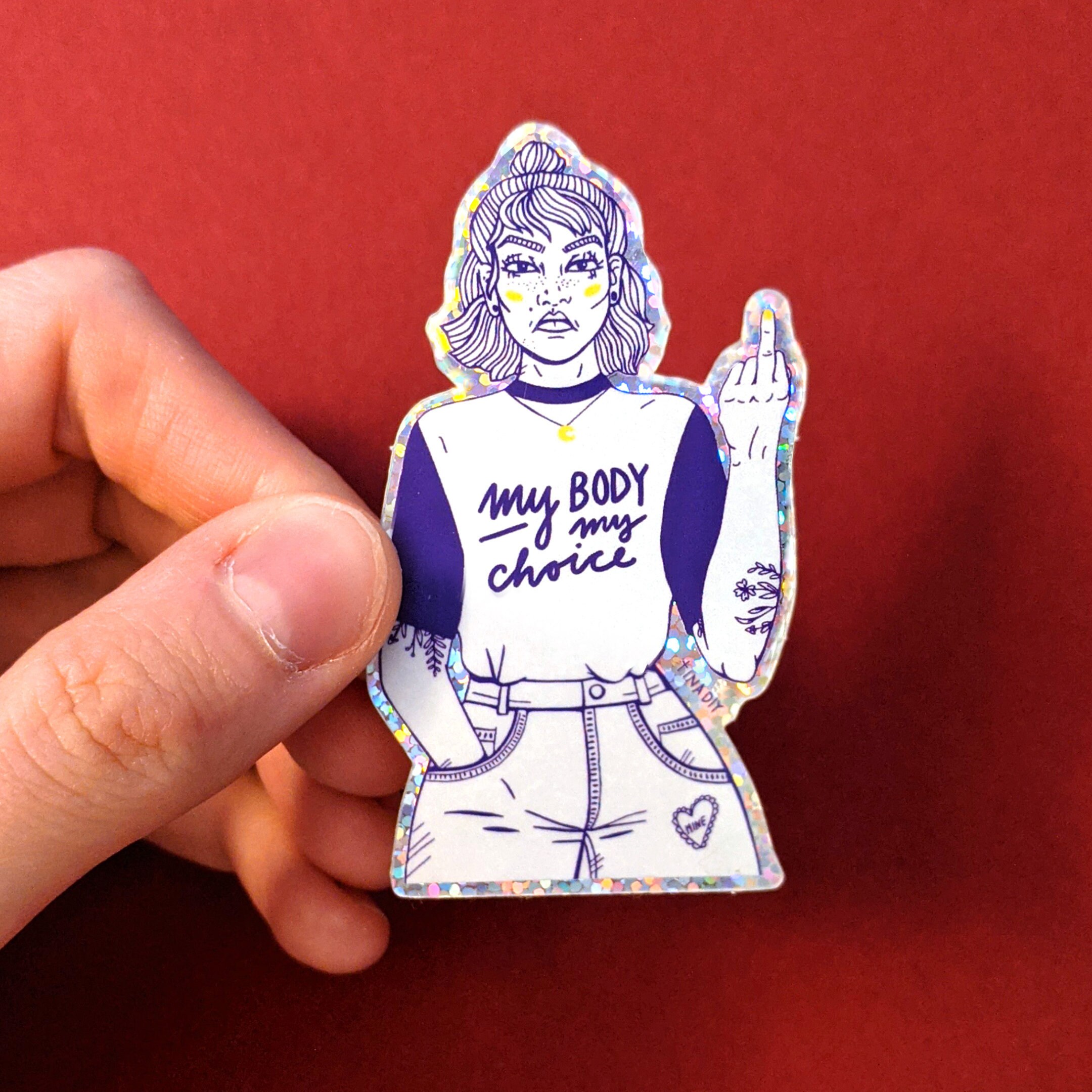 Spenden-Sticker My body my choice - Etsy.de