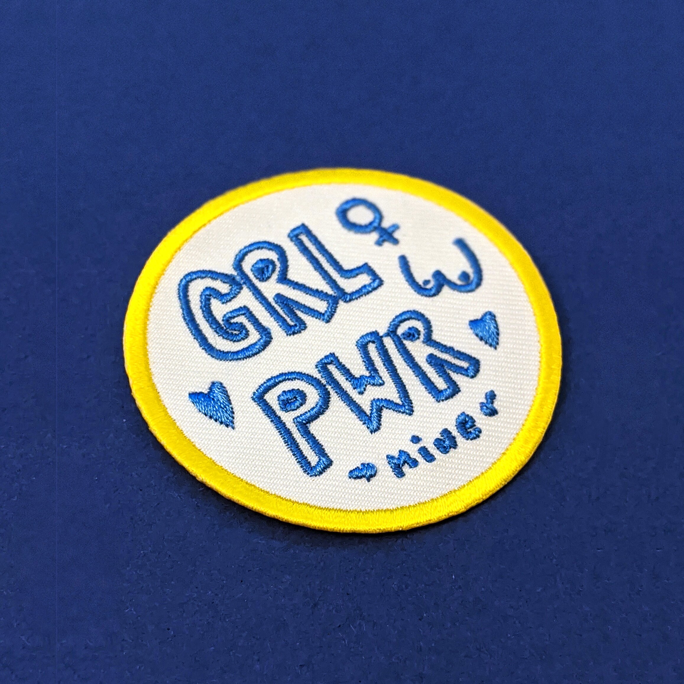 Patch grl Pwr 6x6 Cm to Iron on Textiles Made - Etsy