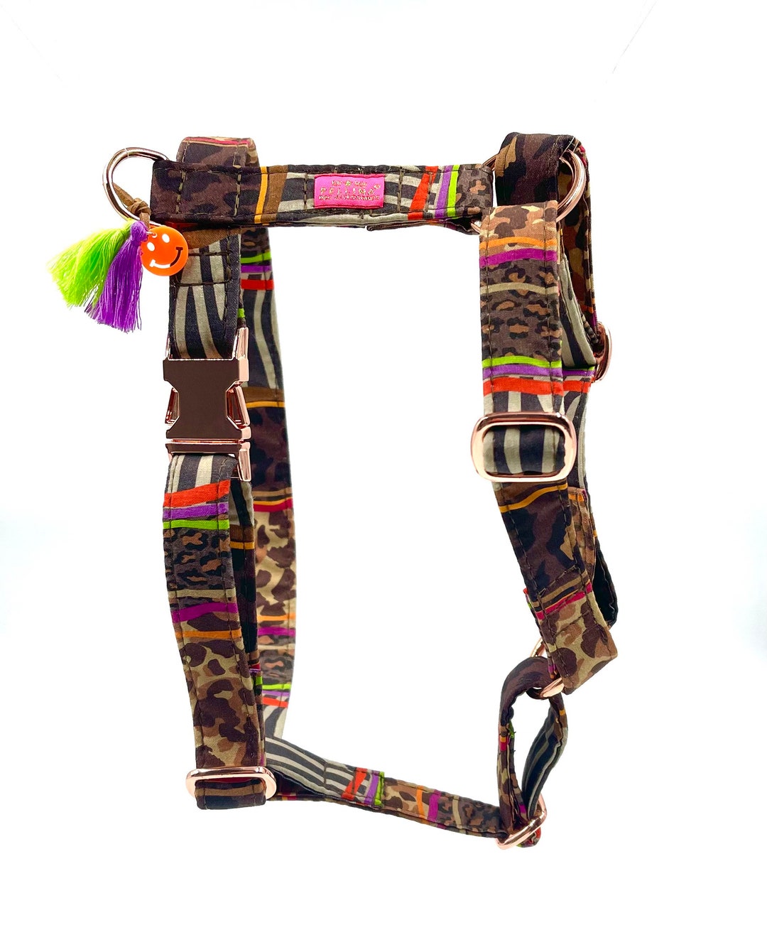Dog Harness freaky Animal Hippie Dog Harness, Adjustable Harness - Etsy