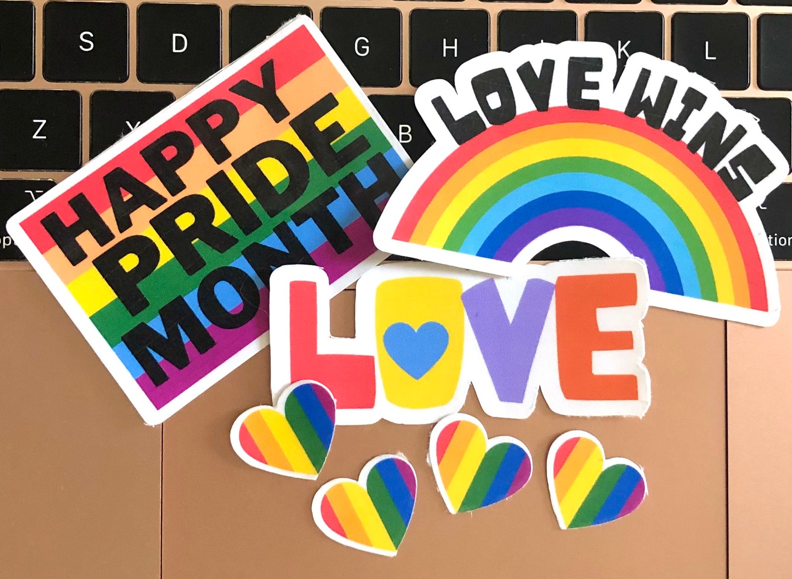 Pride Month Stickers Pride Stickers Lgbtq Stickers Rainbow Etsy
