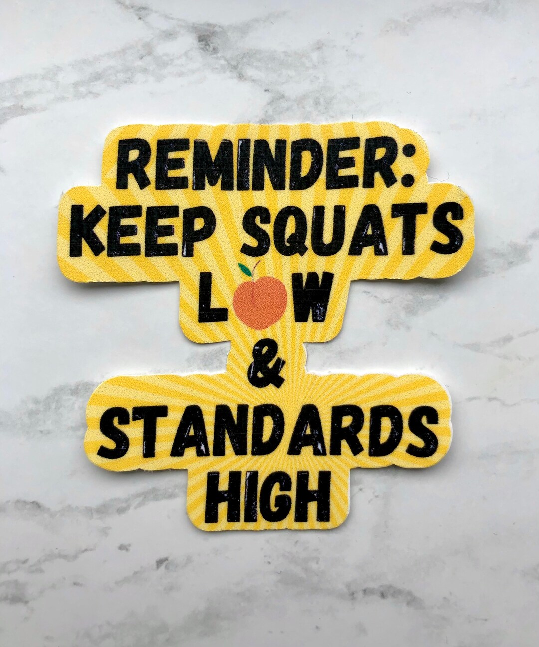 Gym Stickers Squats low & standards high stickers Glossy - Etsy 日本