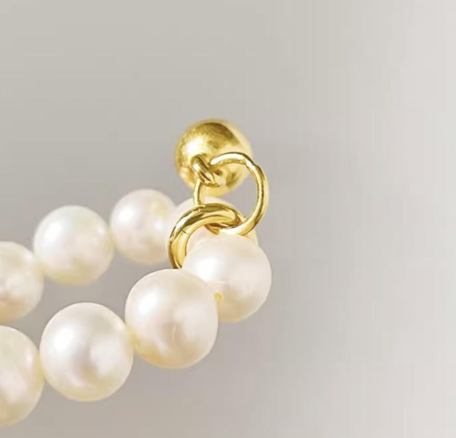 18K Solid Gold YG WG Connector Bail-pendant Bail Clasp Round Circle ...