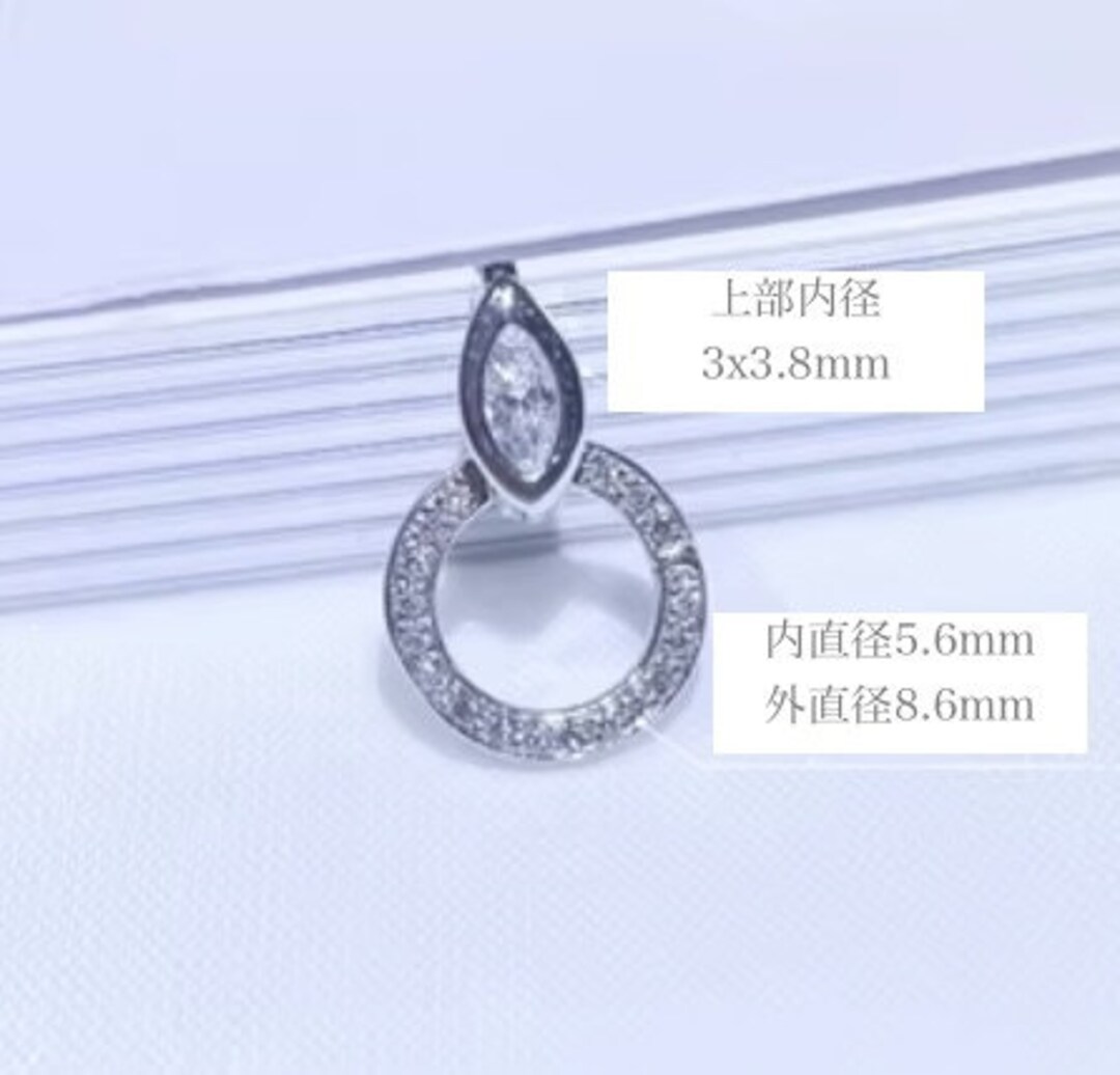 18K Solid Gold horse Eyeconnector Bail-pendant Bail Clasp Diamonds ...