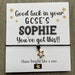 Sats, GCSE, Exam Good Luck Gifts, PERSONALISED, Wish Bracelet, School ...
