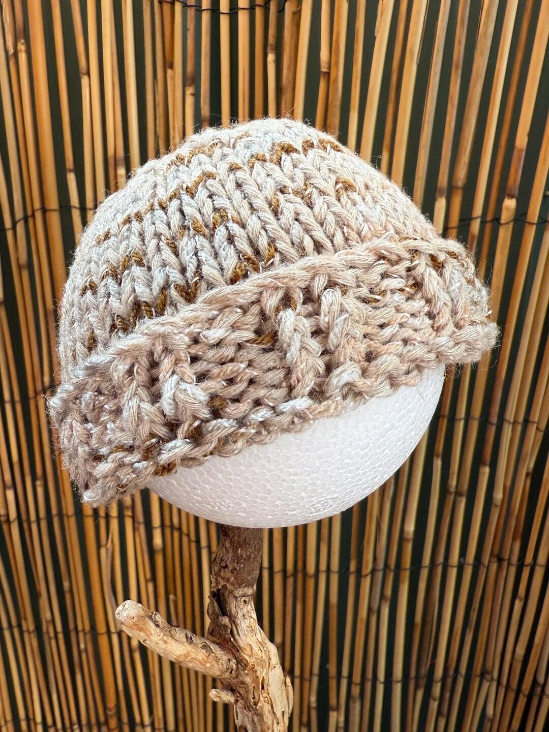 Handmade Knit Baby Beanie: Soft Winter Hat for Premmies & Newborns - Etsy