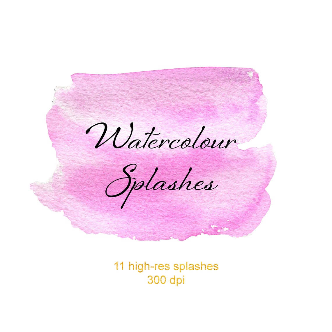 Watercolor Splashes Clipart: Watercolor Paint Backgrounds / | Etsy