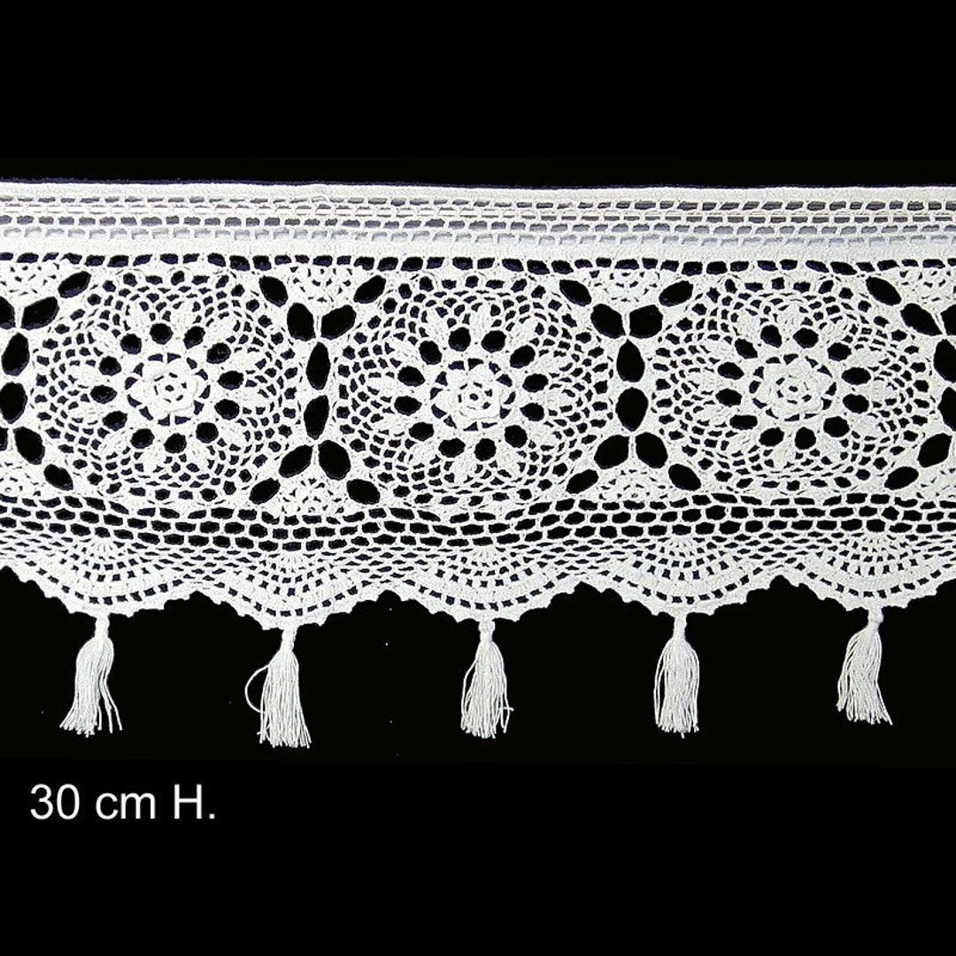 Crochet Gardine Full Crocle Vaginal Gardine.panneaux White - Etsy