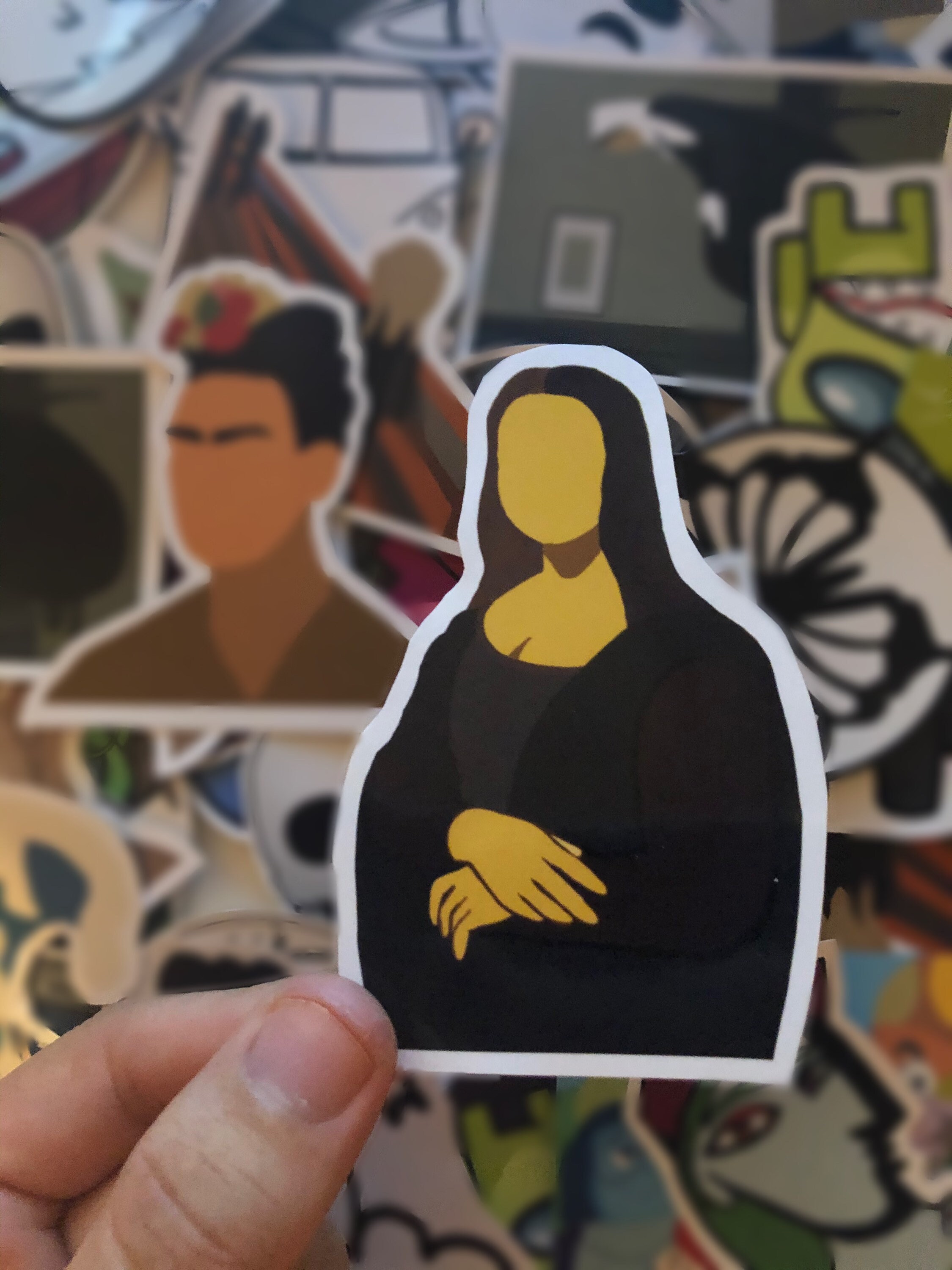 Sticker Pack 1 5 Pcs High Quality Fine Art Stickers Mona - Etsy