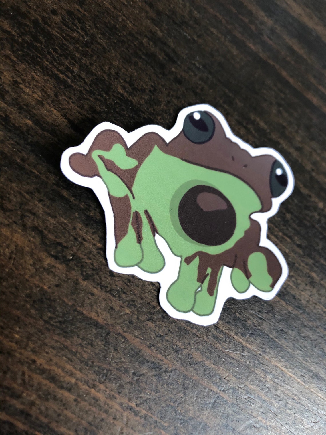 6pcs Cute Fruit Frog Stickers Self Adhesive Fruit Animals | Etsy UK