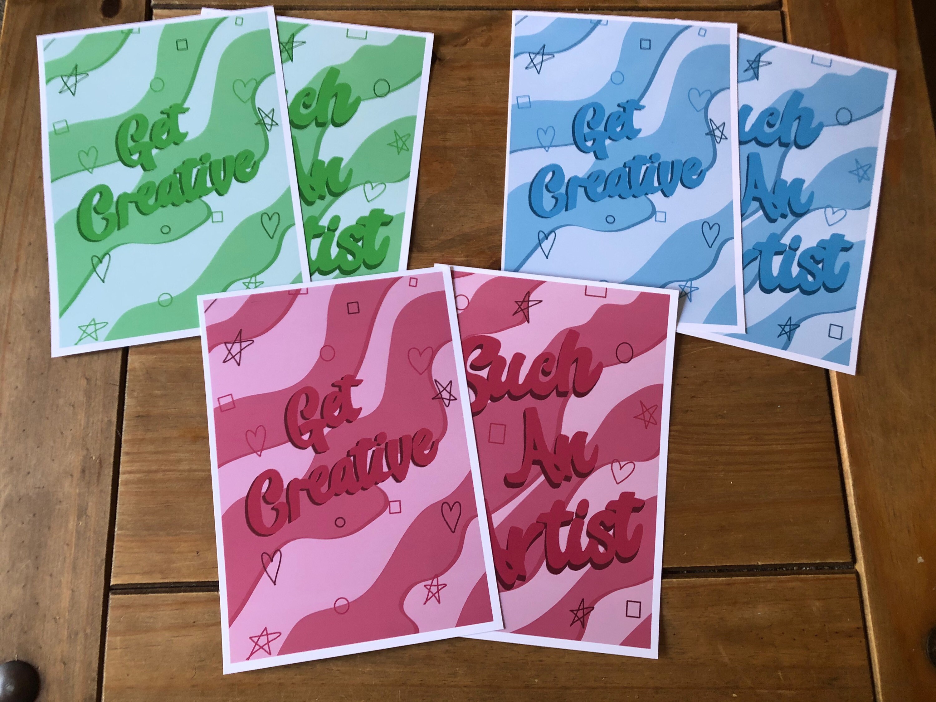 2pcs Get Creative and Such and Artist Inspiration Creativity Wall Art ...