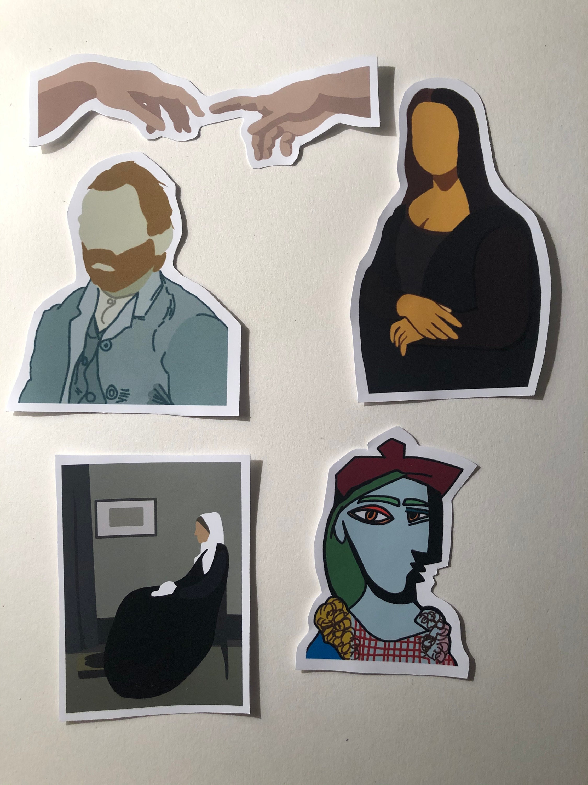 Sticker Pack 1 5 Pcs High Quality Fine Art Stickers Mona Etsy sticker-pack-1-5-pcs-high-quality-fine-art-stickers-mona-etsy
