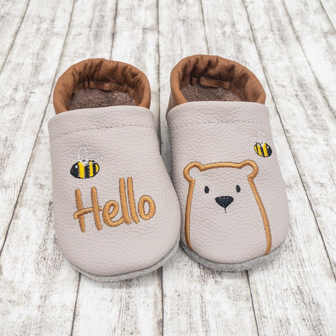 Personalized Crawling Shoes for Children With Bear Individually ...