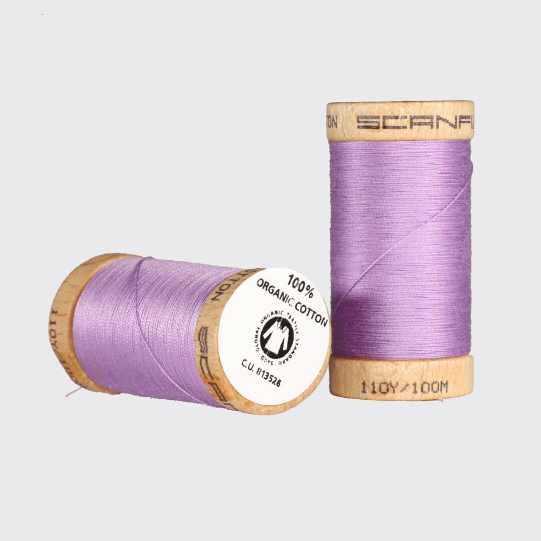 SCANFIL Organic 4812 Violet 100 M Cotton Thread - Etsy