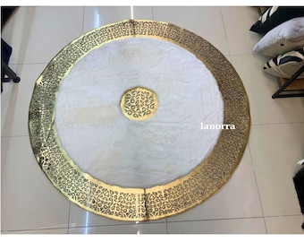 Geometric Plush Area White Rug, Faux Leather Living Room Rug Large ...