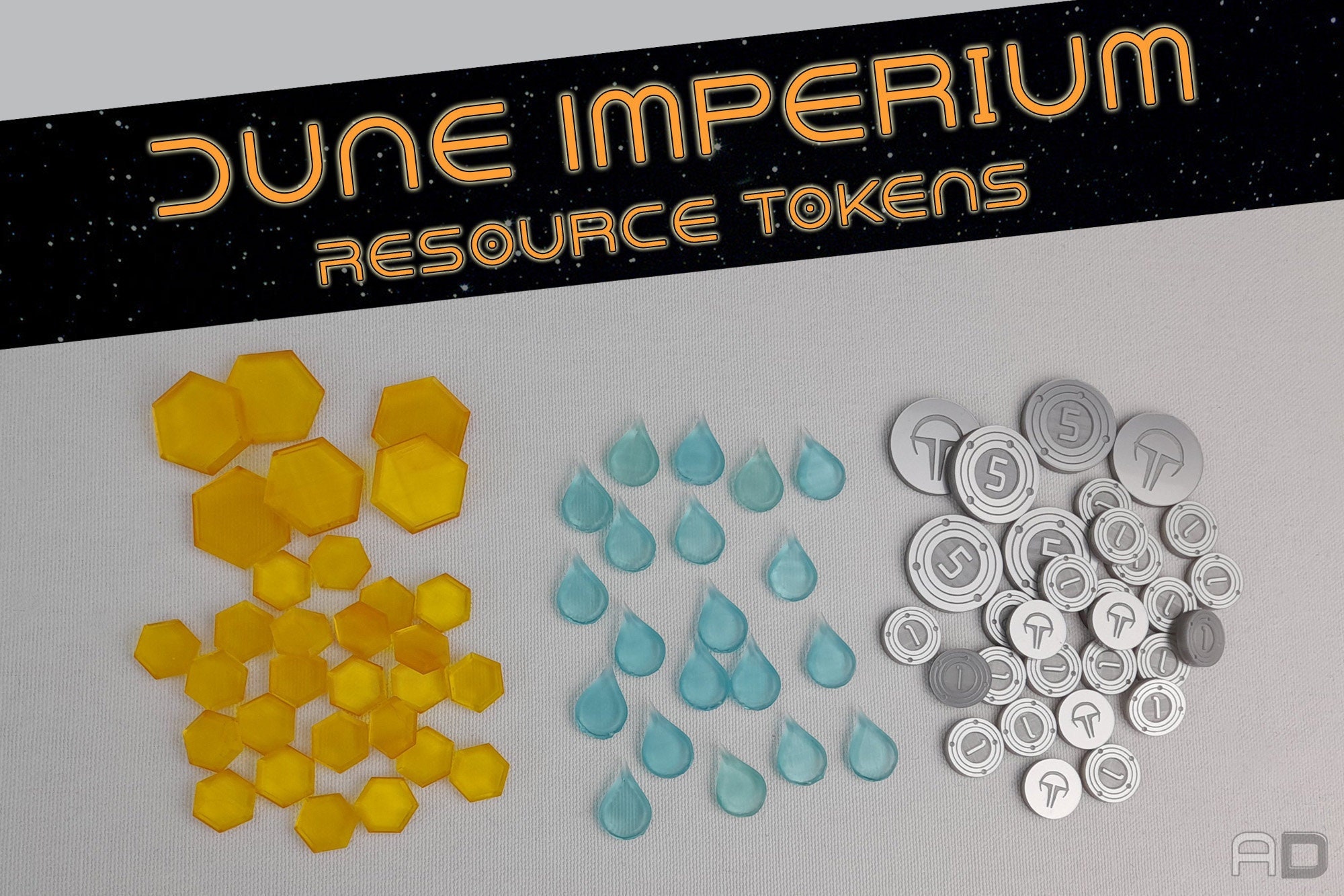 Dune Imperium Resource Tokens spice Water Solari - Etsy