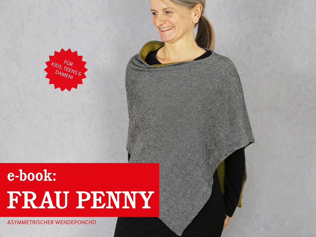 Poncho reversible FRAU PENNY e-book - Etsy España