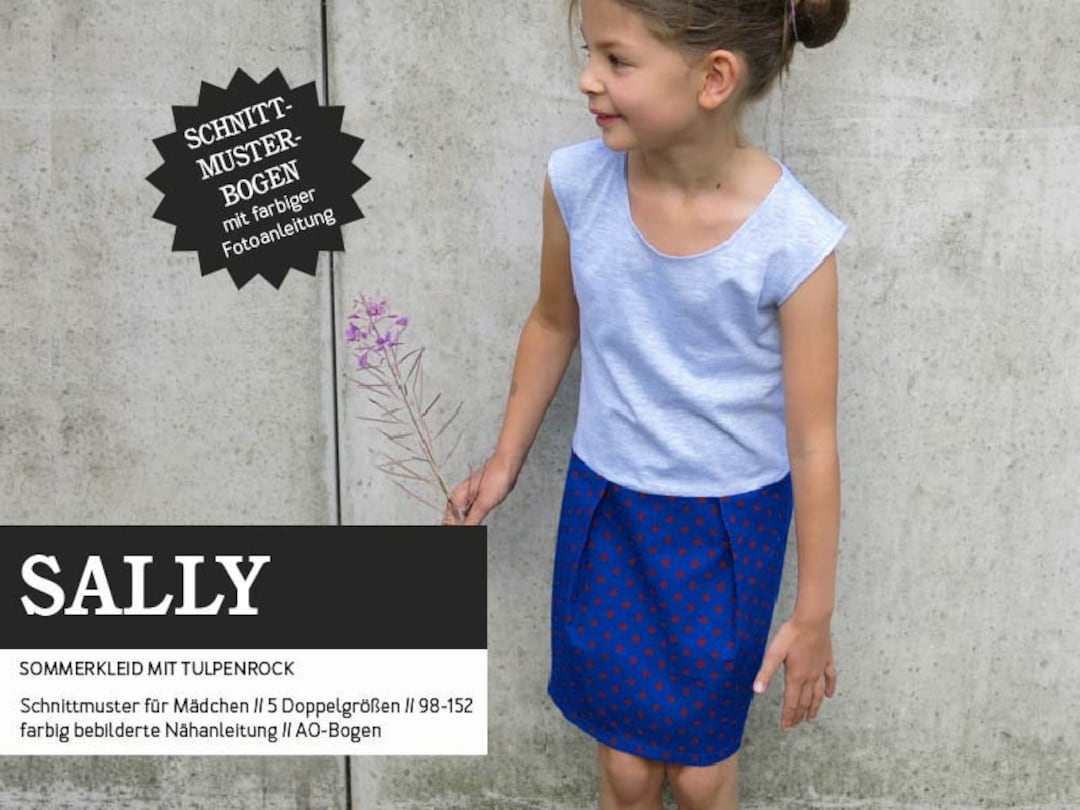 SALLY Girl Dress PAPER CUT - Etsy
